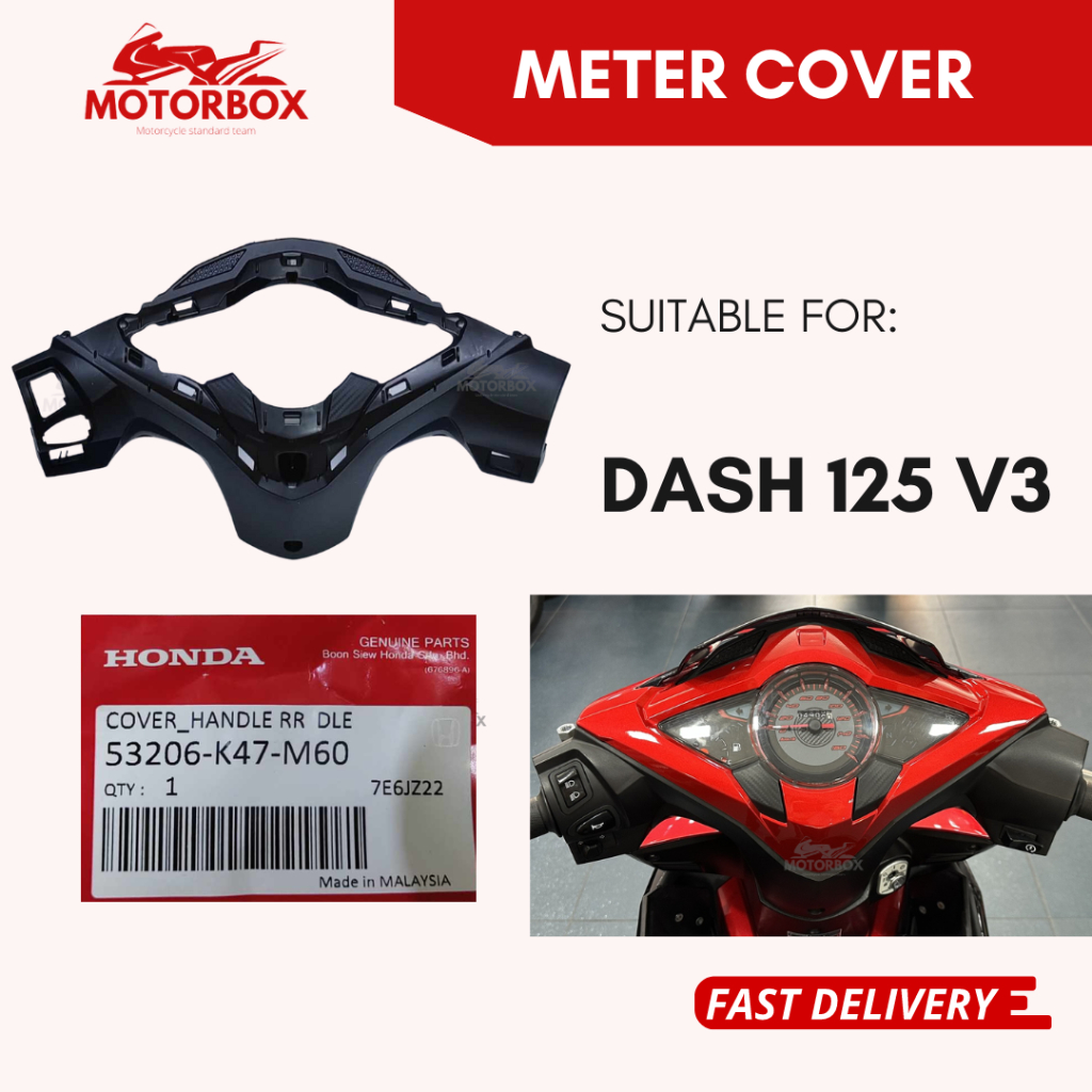 ORI HONDA DASH 125 V3 HANDLE REAR COVER - DASH125 V3 HANDLE METER COVER ...
