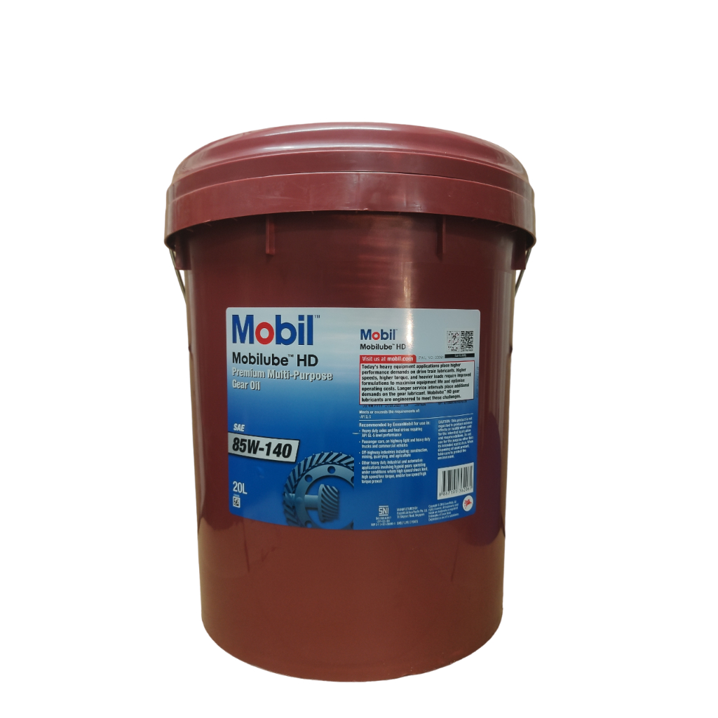 AUTOMOTIVE GEAR OIL - MOBIL MOBILUBE HD GL-5 85W-140【20L】(Ready Stock ...