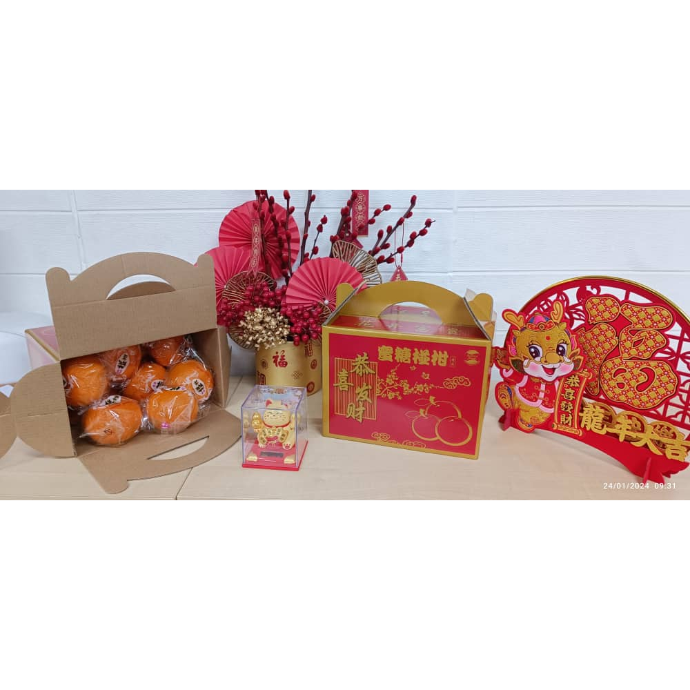 CNY Lokam Mandarin Orange Gift Pack L and XL size 12 pieces | Shopee ...