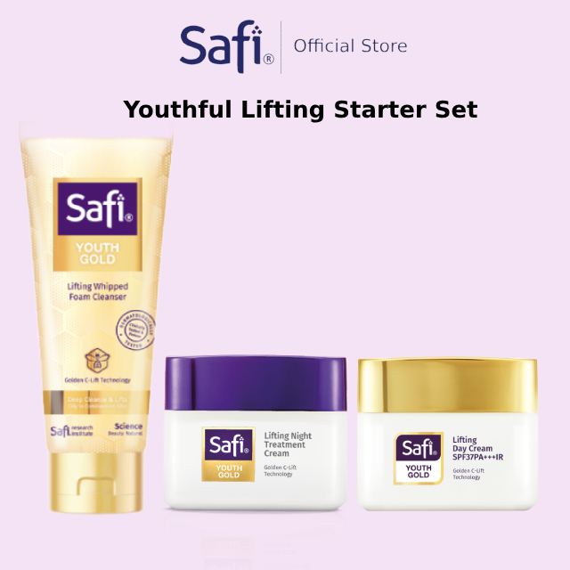 Safi Youth Gold Lifting Starter Set Cleanser | Deep Cleanses | Restores ...