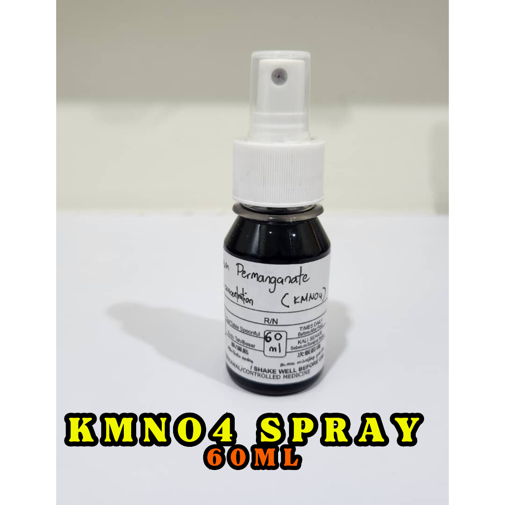 POTASSIUM PERMANGANATE KMNO4 SPRAY UBAT DRESSING CUCI LUKA ALLERGIK ...