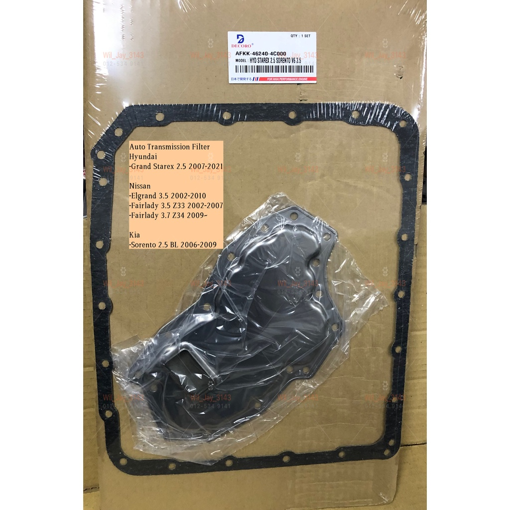 46240-4C000 AUTO FILTER HYUNDAI GRAND STAREX,1,KIA SORENTO 2.5 BL 2006 ...