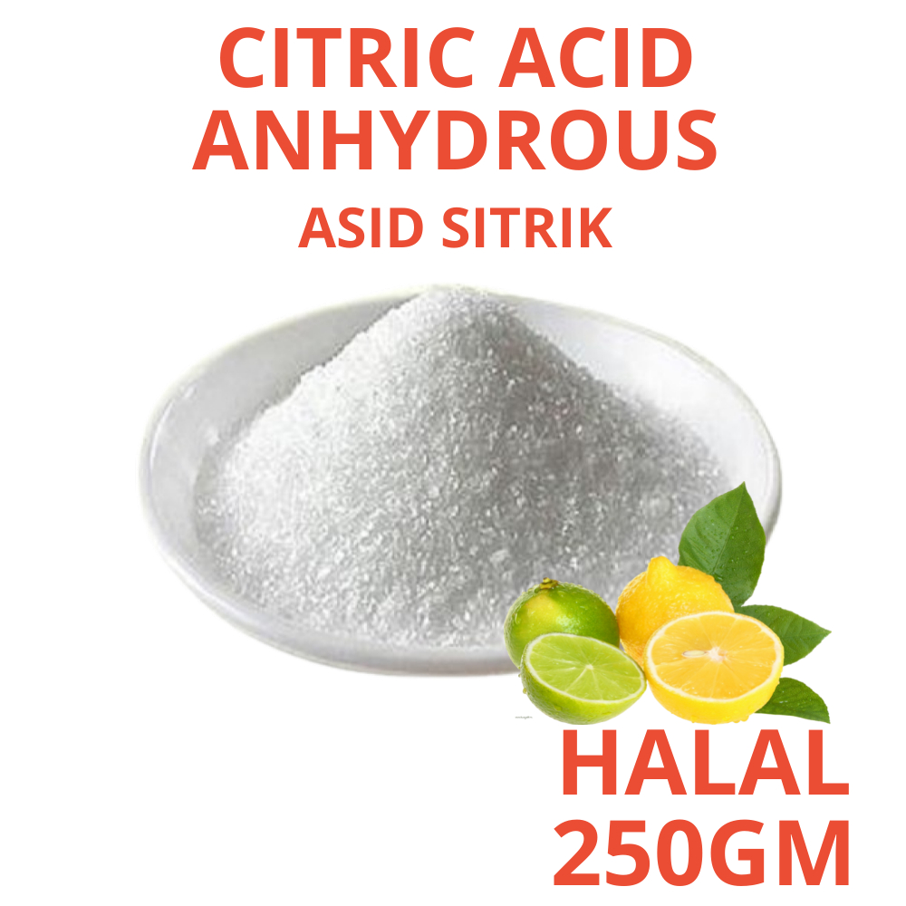 250GM CITRIC ACID ANHYDROUS/ ASID SITRIK | Shopee Malaysia