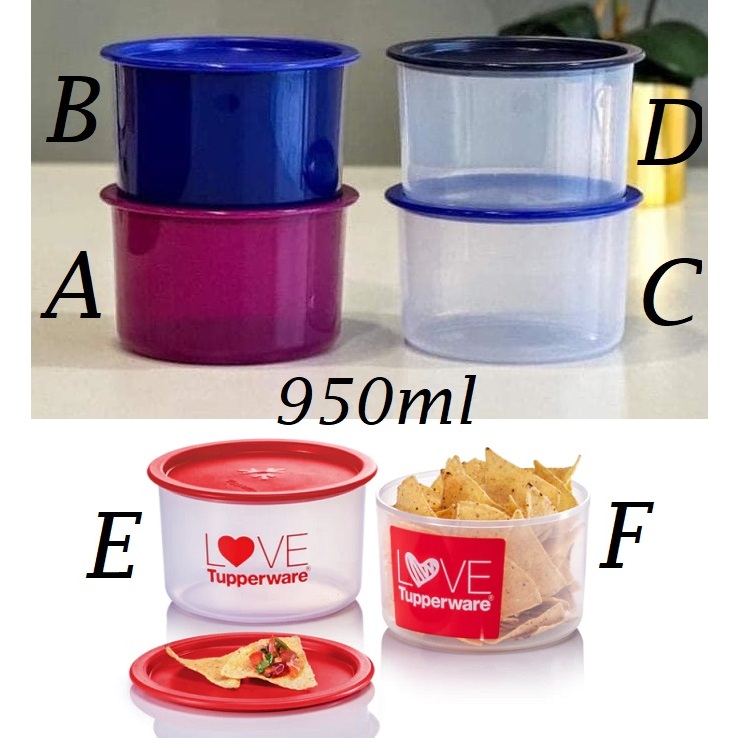 *1pc/2pcs*Tupperware Love One Touch Topper Small 950ml OT | Shopee Malaysia