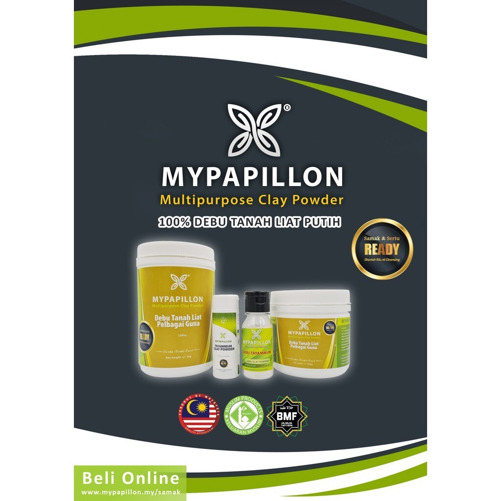 Debu Tanah Liat Pelbagai Guna Untuk Kegunaan Samak, Sertu & Tayamum 1KG ...