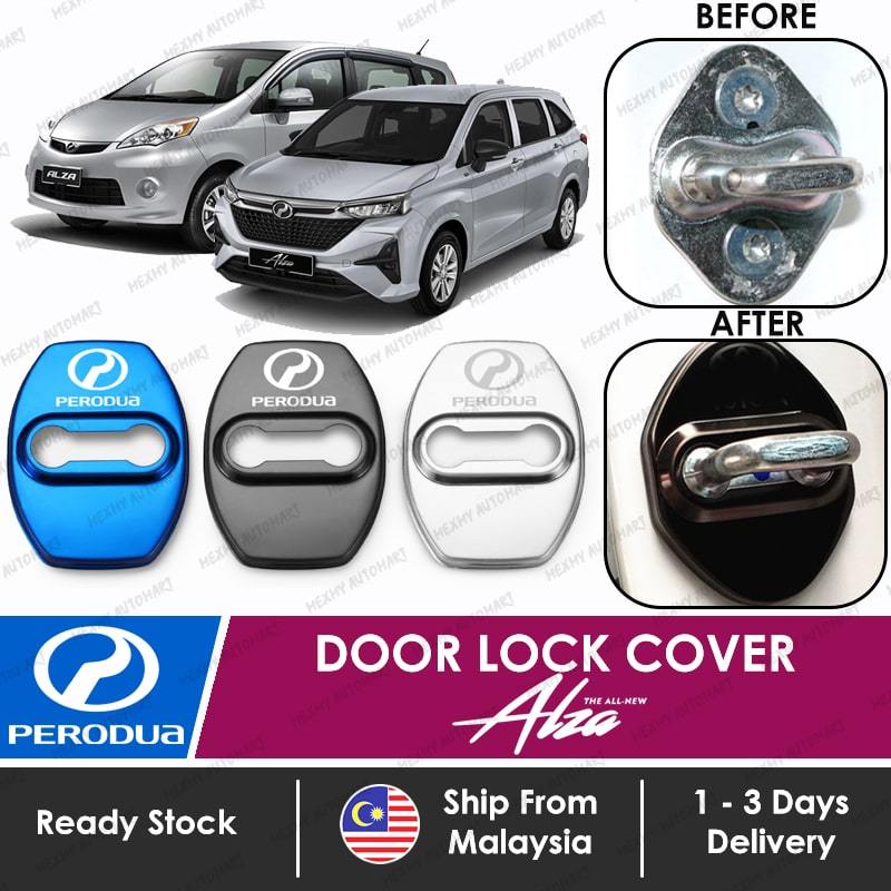 PERODUA ALZA Stainless Steel Door Latch Protector Car Door Lock ...