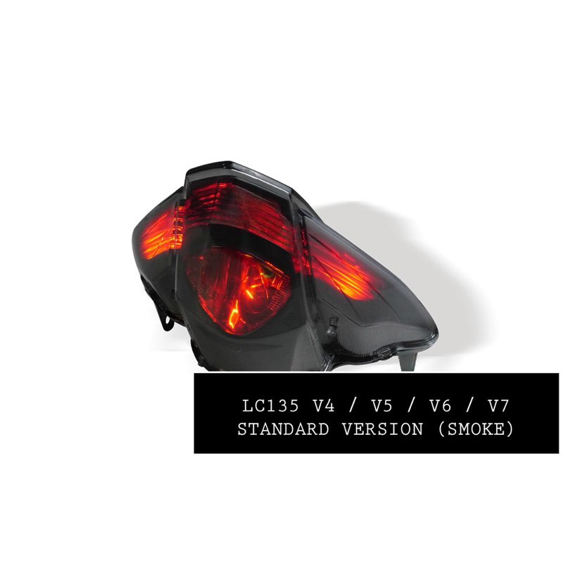 YAMAHA 135LC LC135 V4 V5 V6 V7 TAIL LAMP TINTED TAIL LIGHT ASSY LAMPU BELAKANG SET REAR TAIL ...
