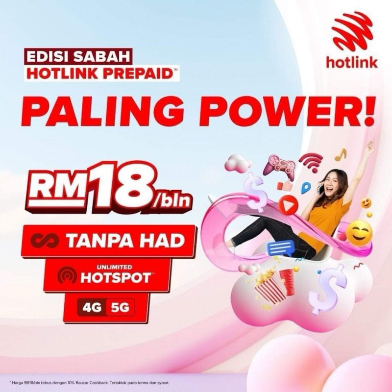 [TERHAD]🔥🔥🔥 SIMKAD HOTLINK PREPAID SABAH EDITION 1000GB 5G🔥🔥🔥🔥 | Shopee ...