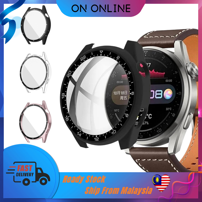 Watch Case For Huawei Watch 3 4 Pro With Tempered Glass Full Cover ...