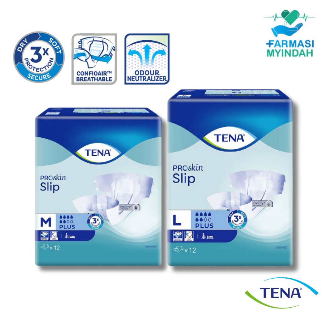 Tena Proskin Slip Plus Adult Diaper (M/L) 12pcs | Shopee Malaysia