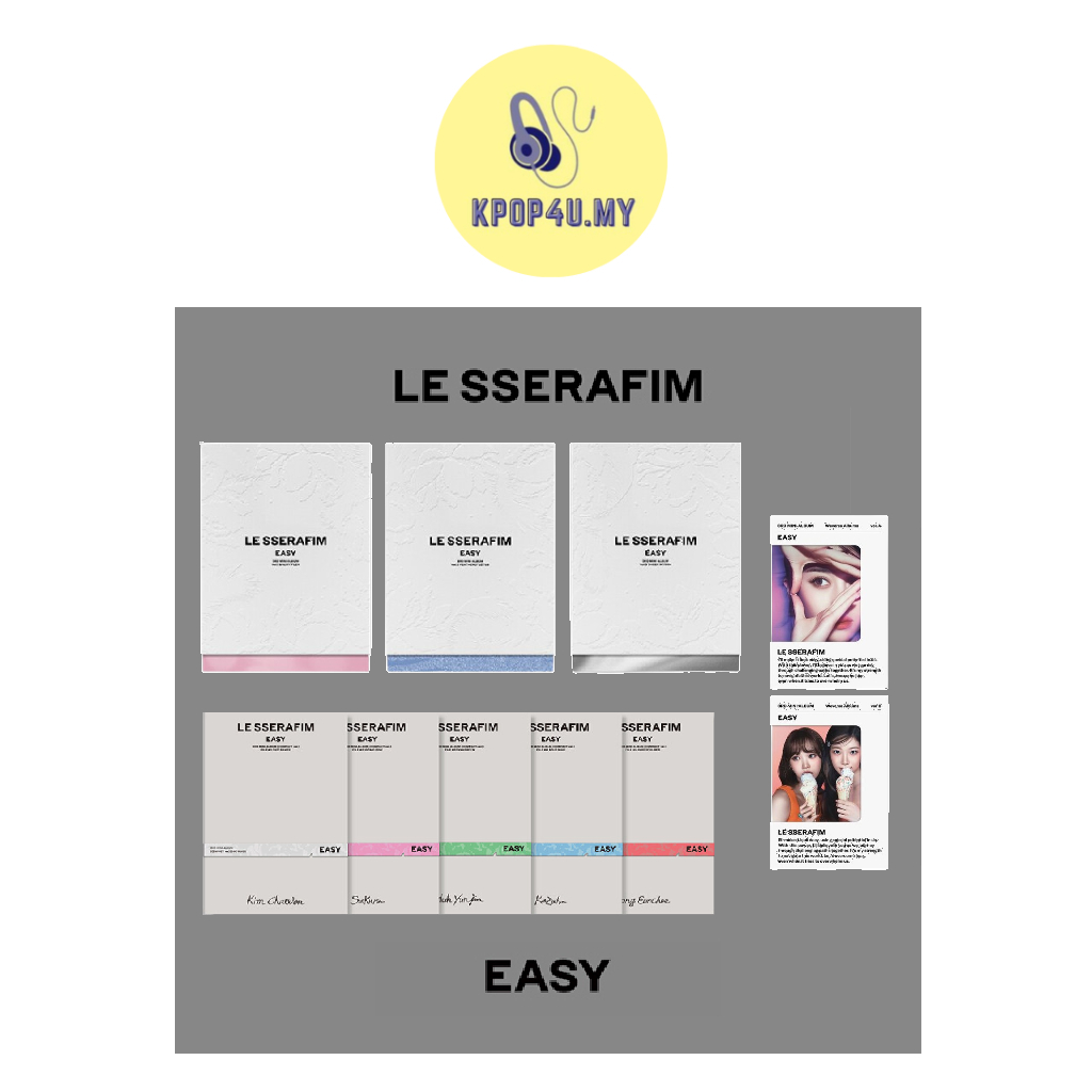 [Makestar/Weverse/Aladin] LE SSERAFIM - EASY 3RD MINI ALBUM / COMPACT ...