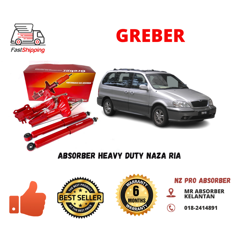 Greber Absorber Naza Ria/ Kia Carnival, Kia Spectra, Kia Forte, Naza ...