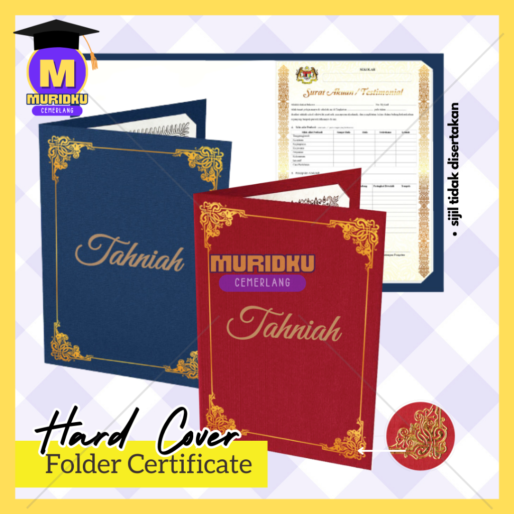[READY STOCK] Certificate Folder (Hard Cover) with Hot Stamping ...