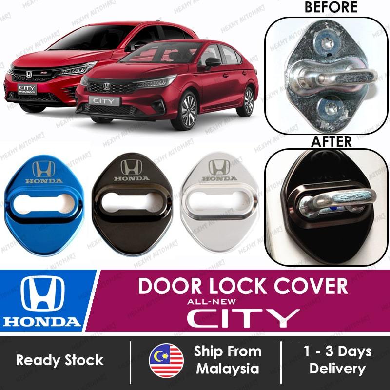 HONDA CITY HATCHBACK Stainless Steel Car Door Lock Protection Cover ...