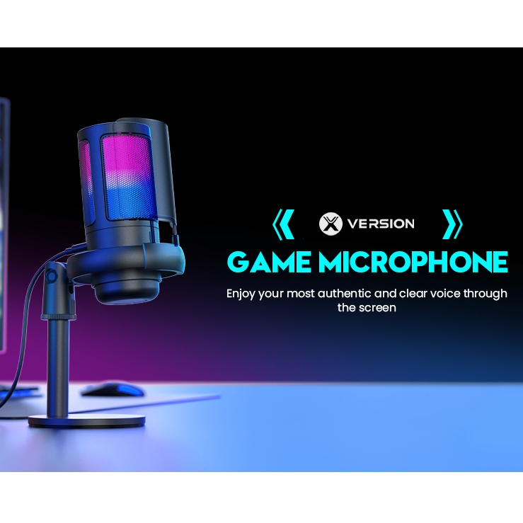 RBTECH ME6S USB gaming microphone RGB dazzling lights USB Computer ...
