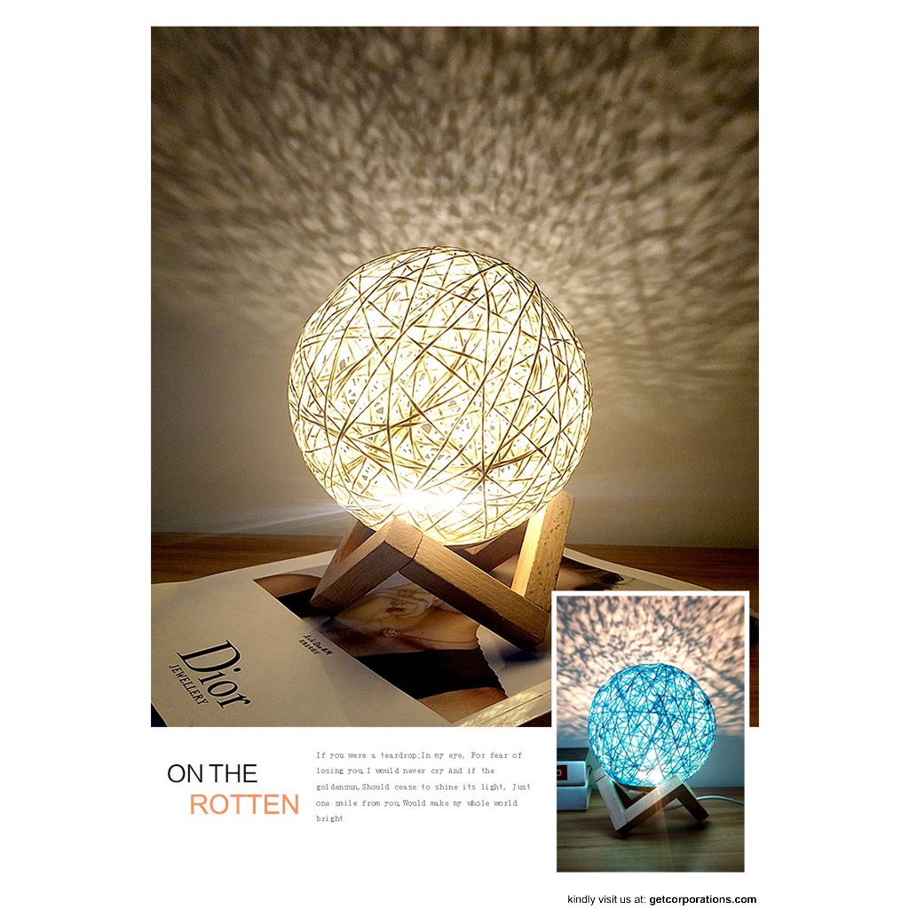 Home Ideas Elite Table Lamp Rotten Design 15cm Diameter (E02) | Shopee ...