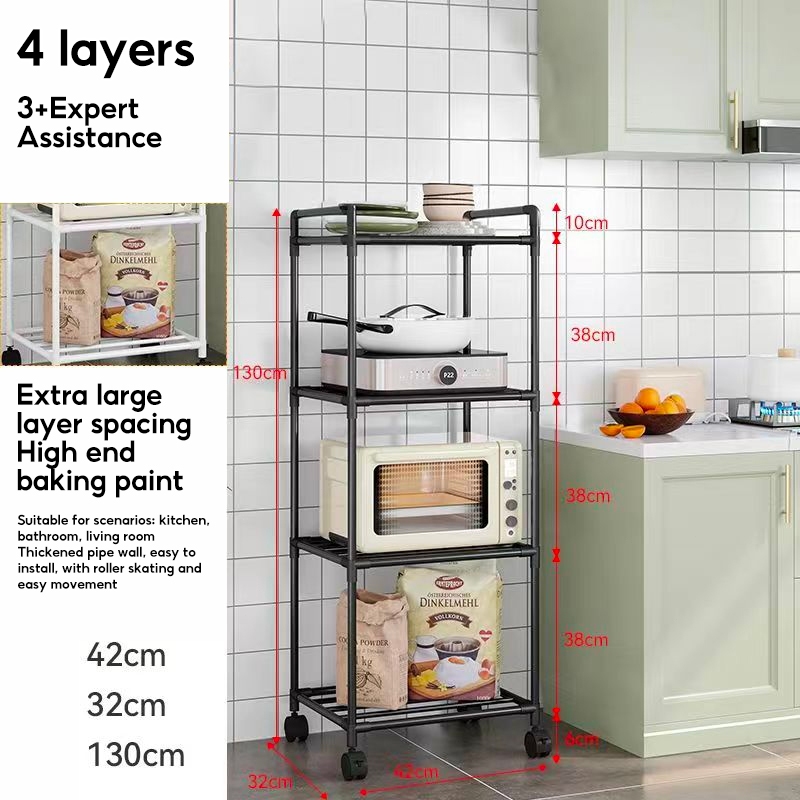 6 Layer Simple Kitchen Shelf Pot Rack Multi-Layer Organizer Storage ...