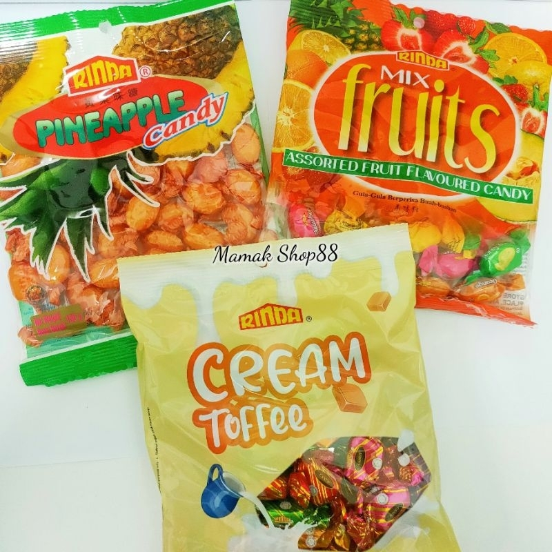 Assorted Rinda Candy / Mix Fruit Candy / Toffee Candy SPV2 | Shopee ...