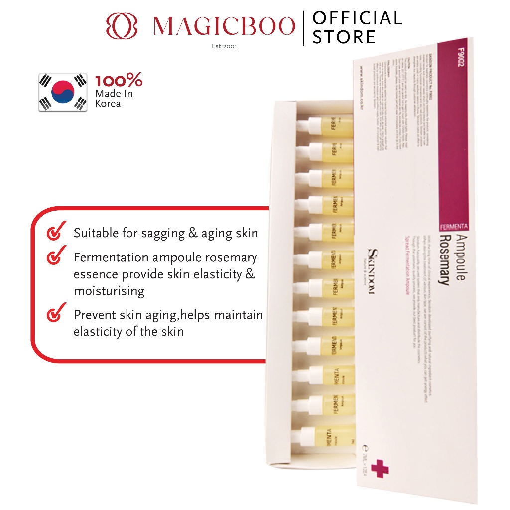 Magicboo Skindom Fermenta Ampoules Rosemary (12pcs x 7ml) | Shopee Malaysia