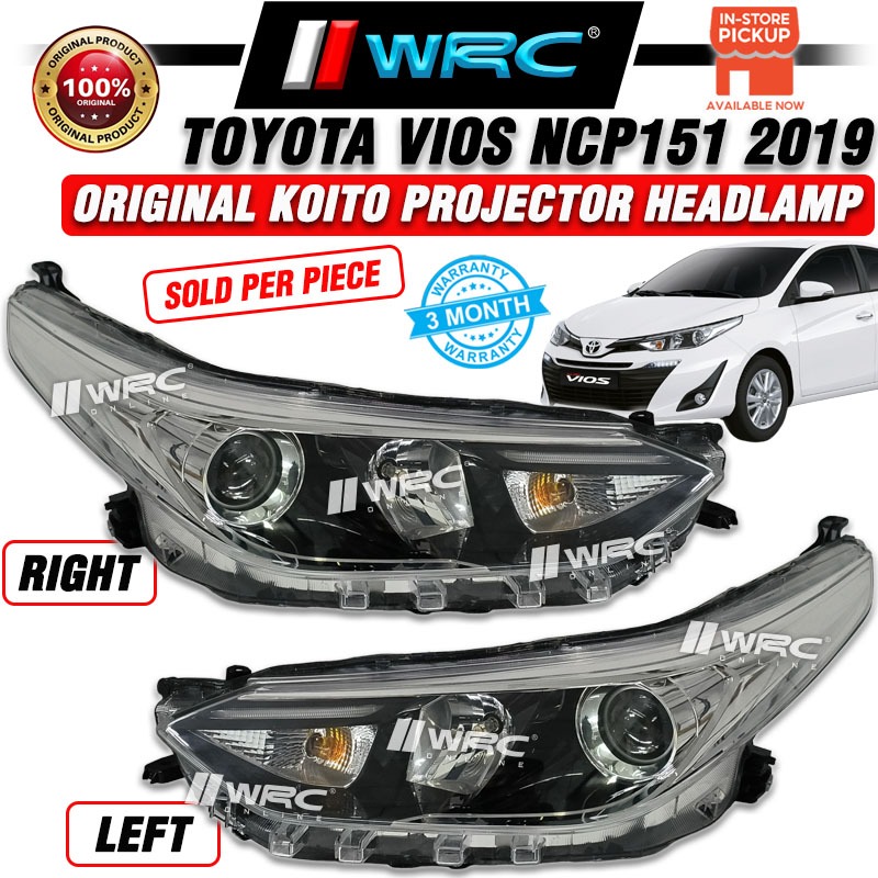 Toyota Vios NCP151 2019 Original Koito Projector Headlamp ( 1pc ...