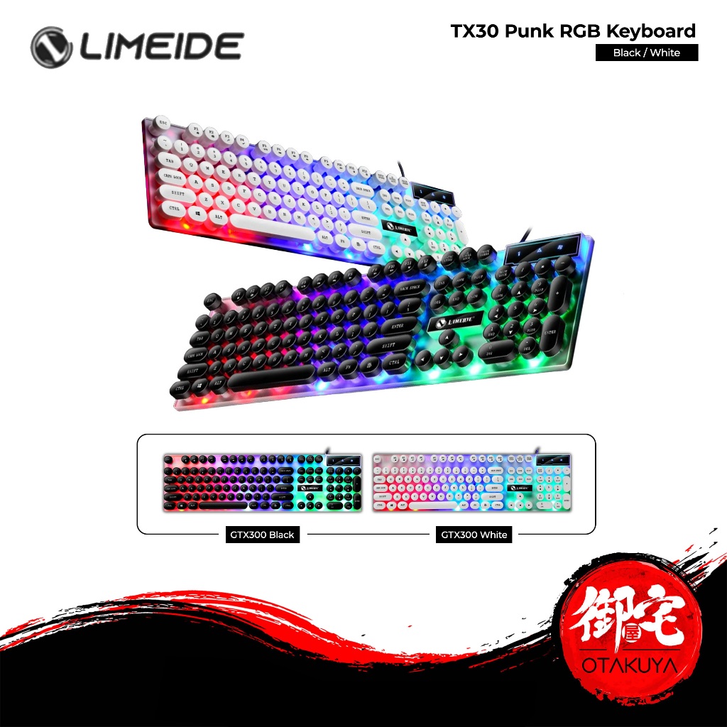 LIMEIDE TX30 Punk USB Wired Gaming Keyboard With RGB Lighting | Shopee ...
