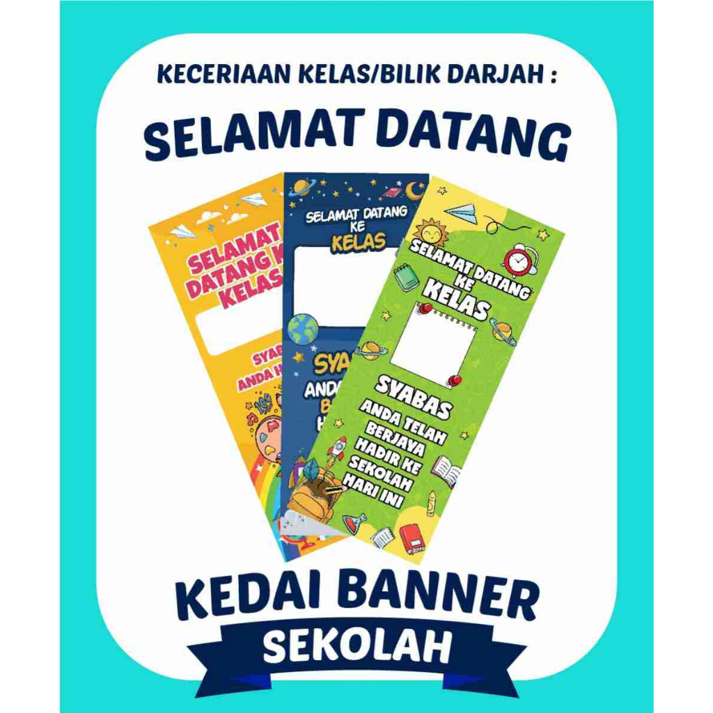 Bunting Selamat Datang ke Kelas | Set Keceriaan Kelas / Bilik Darjah ...