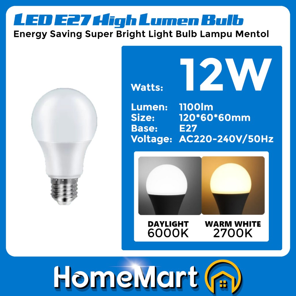 [3 YEAR WARRANTY] LED STICK BULB E27 Led Bulb Mentol Lampu led light ...