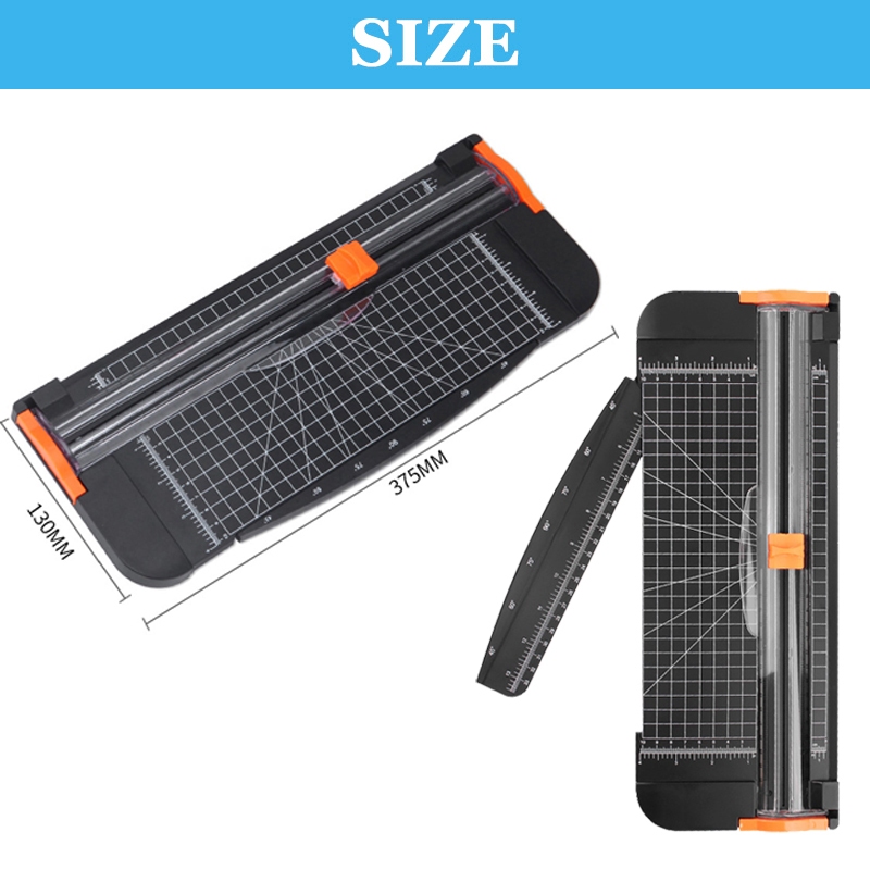 QUAFF Paper Cutter Plastic Based / Sliding Cutter / Paper Trimmer A4 ...