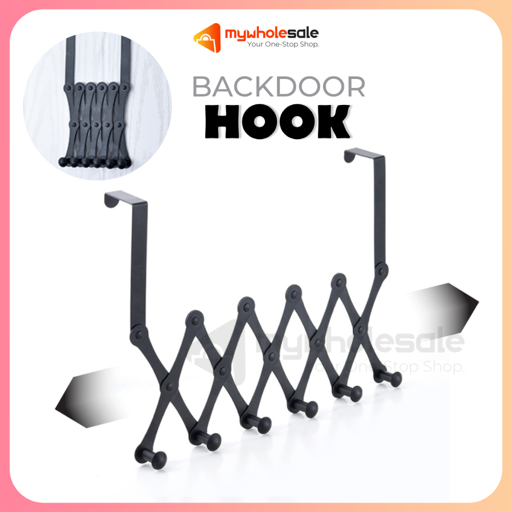 Stainless Steel Door Retractable Hook Behind the Door Hanger Dormitory ...