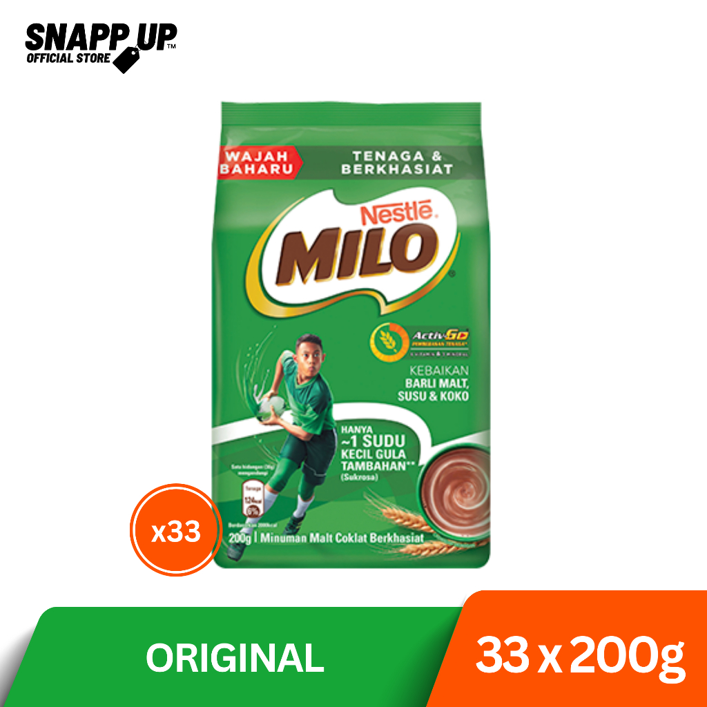 Nestle Milo Activ-Go Softpack 200g x 33 Packs | Shopee Malaysia