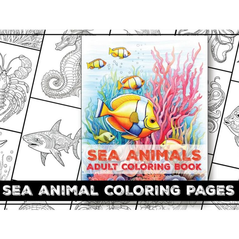 [PDF] Sea Animal Coloring Book | 46 Coloring Pages | Coloring Pages For ...