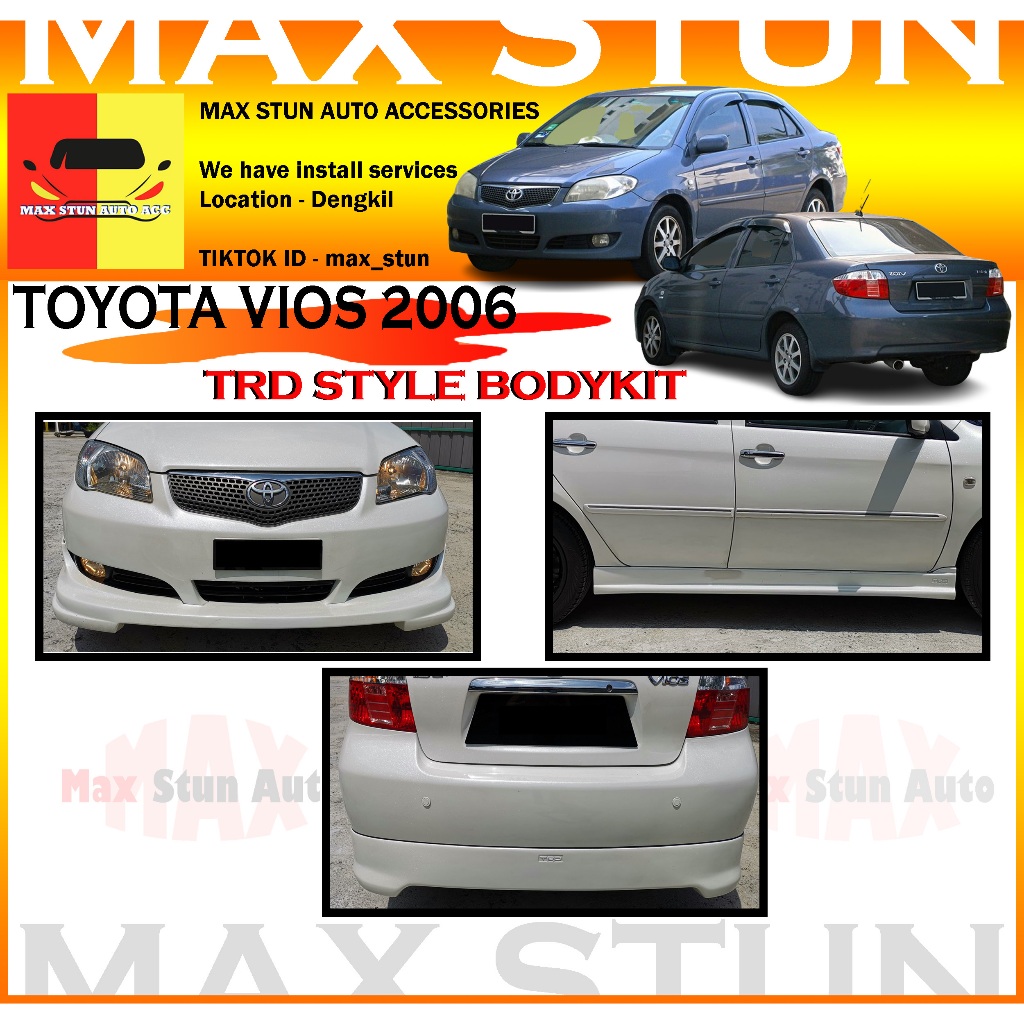 TOYOTA VIOS NCP42 VIOS 2006-2007 TR-D FULLSET BODYKIT TRD BUMPER SKIRT ...