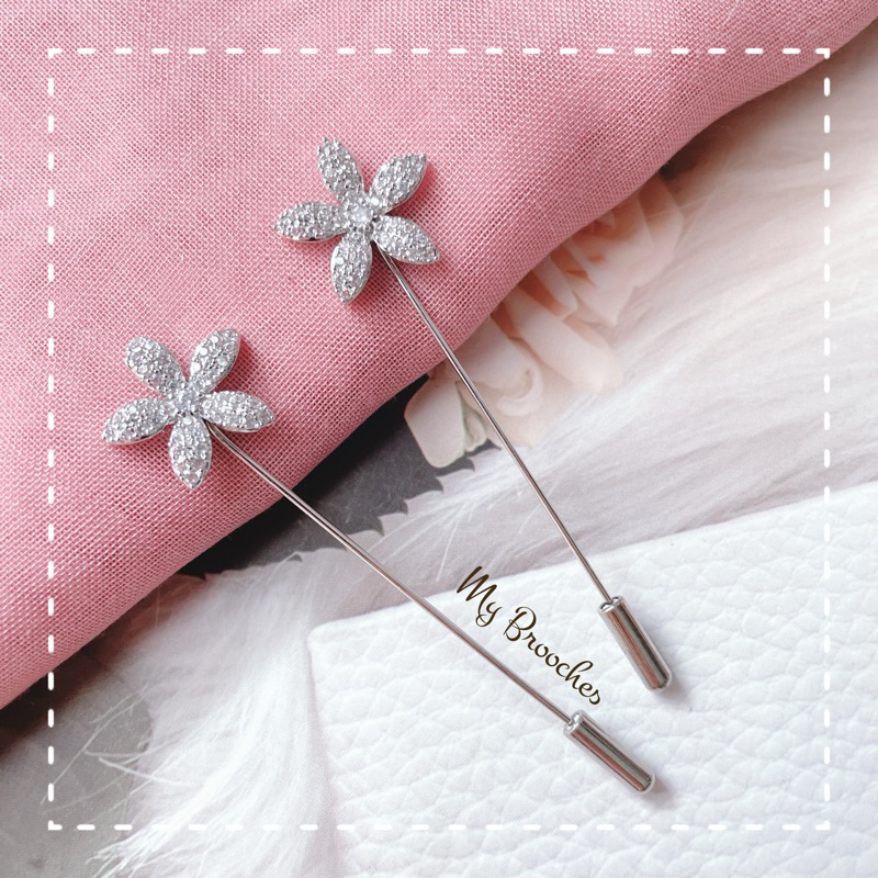 CUBIC ZIRCONIA Hijab Pin Tudung Shawl Pin (1 piece) | Shopee Malaysia