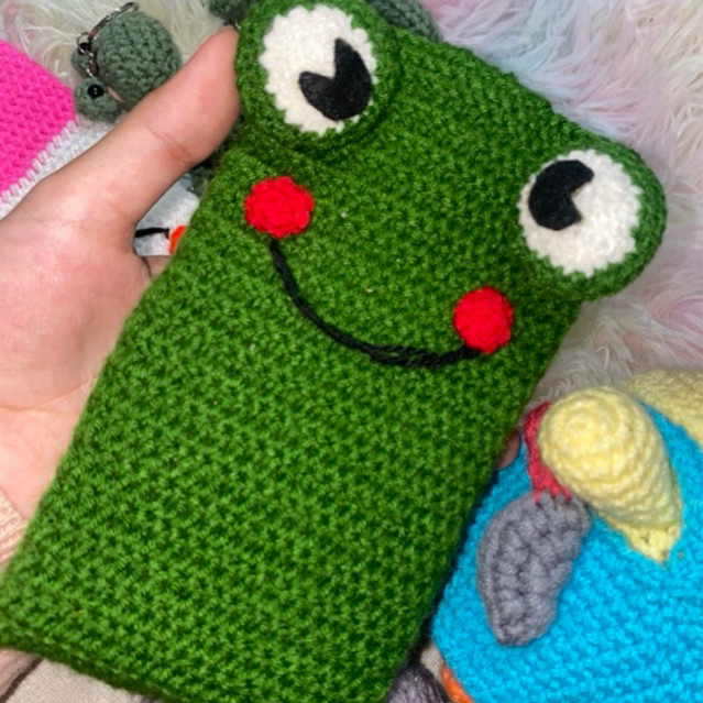 FROG CROCHET CALCULATOR CASING POWERBANK | Shopee Malaysia