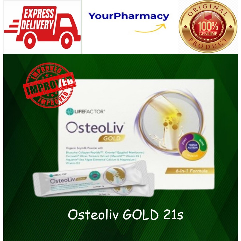 Life Factor Osteoliv GOLD Triple Action 6 in 1 formula (joint, Bone ...