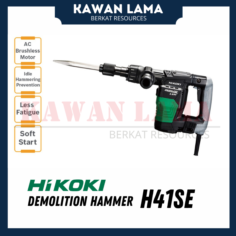 HIKOKI HITACHI Demolition Hammer With Brushless Motor H41SE | Shopee ...