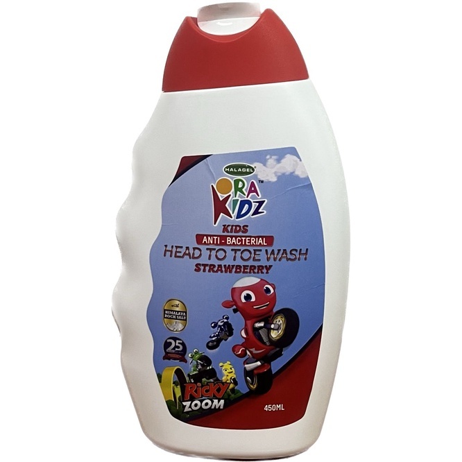 ORA KIDZ X RICKY ZOOM HEAD TO TOE 450ML HALAGEL KIDS SHOWER GEL MANDIAN ...