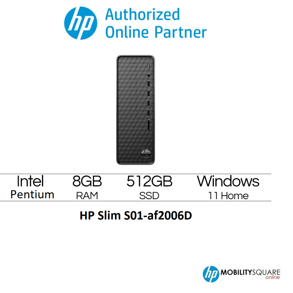 HP S01-aF2006d Slim Desktop PC ( Pentium/8GB/512SSD ) *Redeem T&Go ...