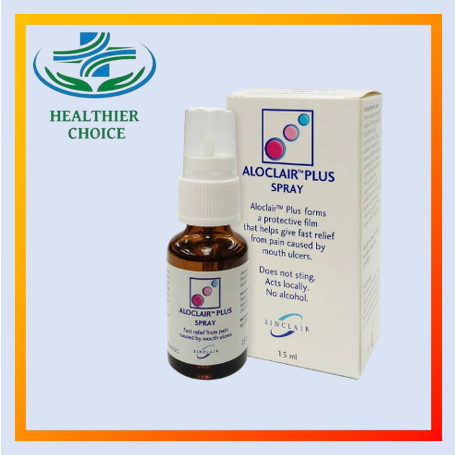 Aloclair Plus Spray 15ml Mouth Ulcer Pain Relief (Exp: 10/26) | Shopee ...