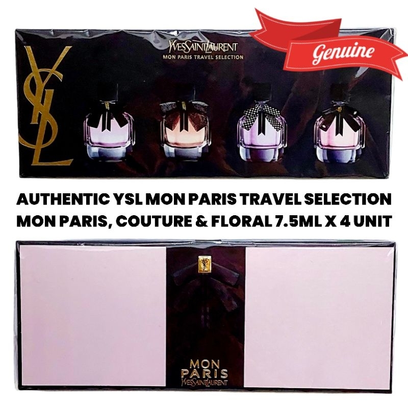 💯🇲🇾 YVES SAINT LAURENT YSL MONT PARIS TRAVEL SELECTION 4 UNIT MINIATURE ...
