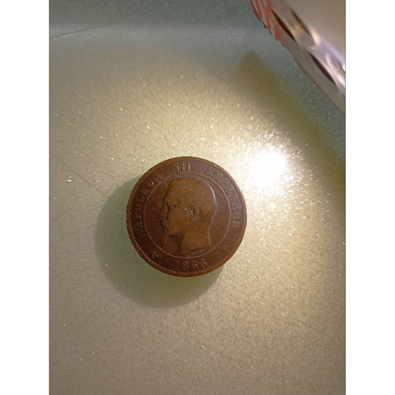Napoleon III coin Dix Centimes France empire (1856) (rare) | Shopee ...