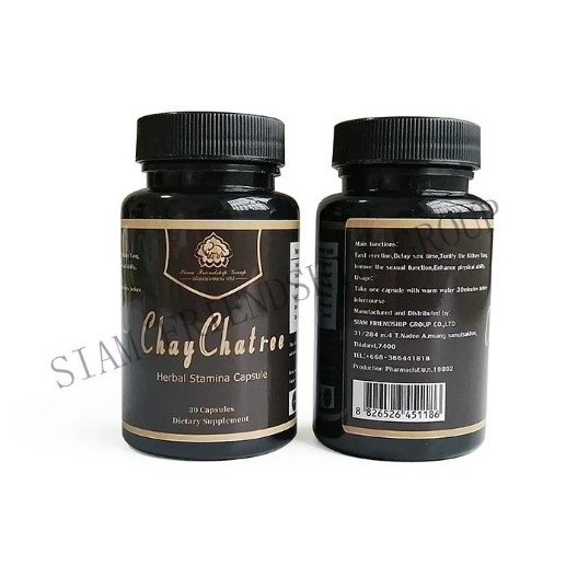 Chay Chatree, Herbal Stamina Supplement, 30 cap per bottle | Shopee ...
