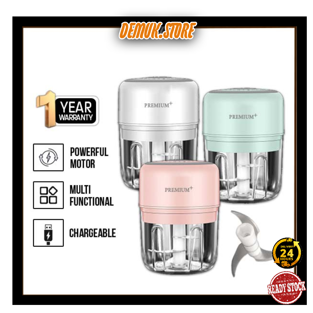 Wireless Electric Blender Mini With Baffle Garlic Chopper Mincer Meat ...