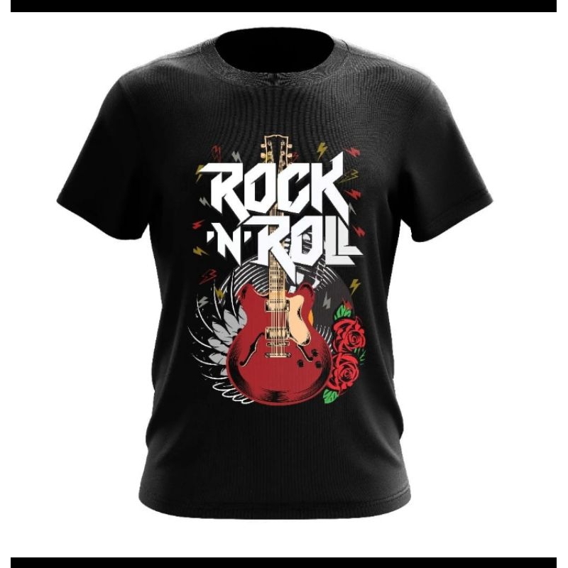 BAJU DEWASA ROCK N ROLL GITAR PREMIUM QUALITY 100% COTTON | Shopee Malaysia