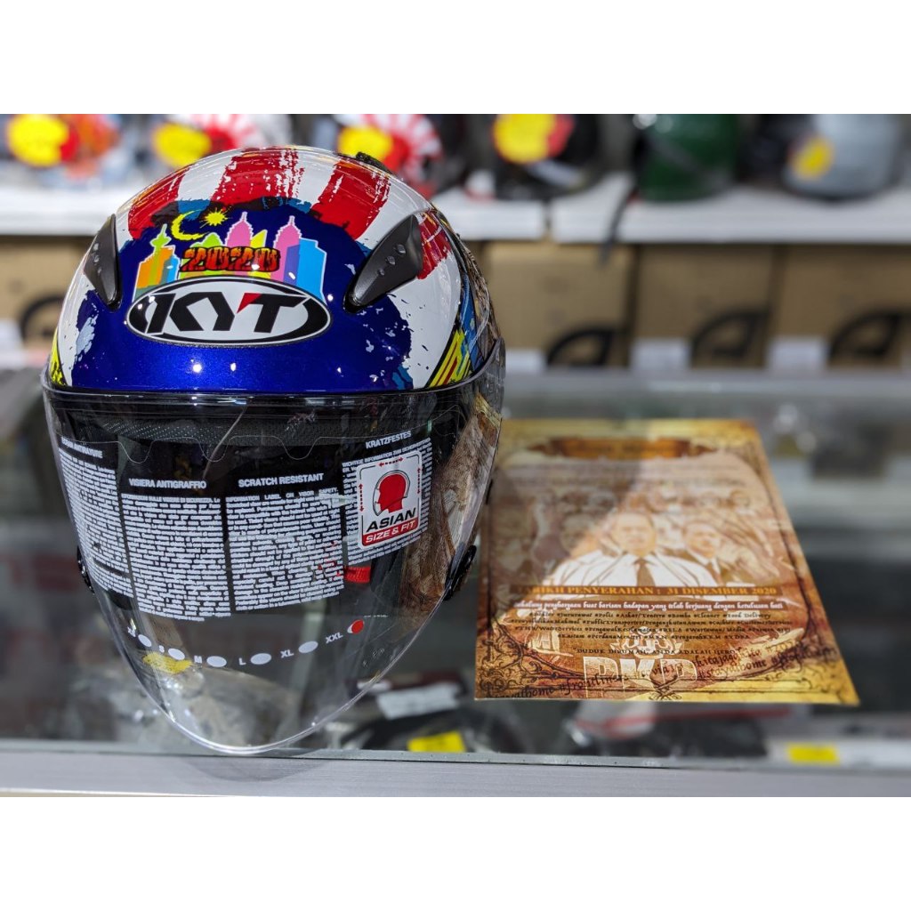New Original KYT TTR Jet Merdeka 67 Limited Edition KYT for collection | Shopee Malaysia