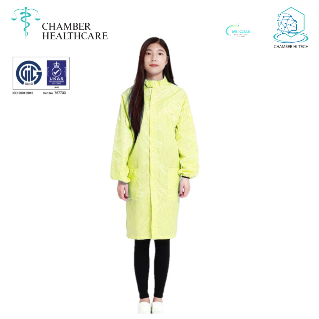 Chamber's ESD Cleanroom Smock [Design: Normal; Collar: Band Style ...