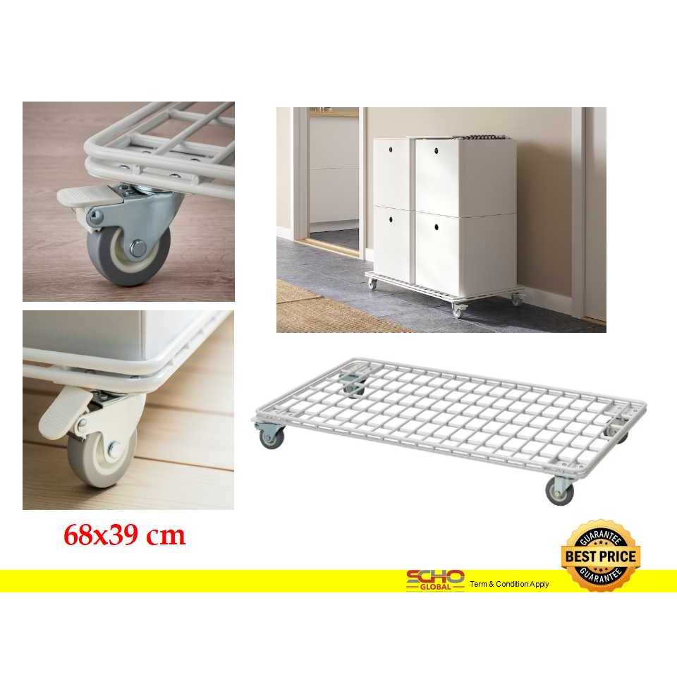 IKEA-INVALLNING Trolley, for boxes white, 68x39 cm | Shopee Malaysia