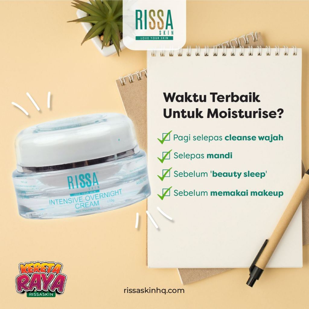 RISSA SKIN: NIGHT CREAM (WHITENING & REPAIRING) (15GM) | Shopee Malaysia