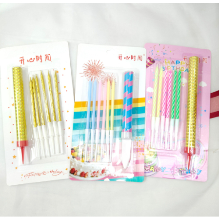 [READY STOCK] 7 IN 1 BIRTHDAY CAKE CANDLE WITH FIREWORK CANDLE COLORFUL ...