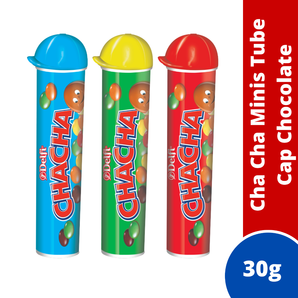 Delfi Cha Cha Minis Tube Cap Chocolate (30g) | Shopee Malaysia